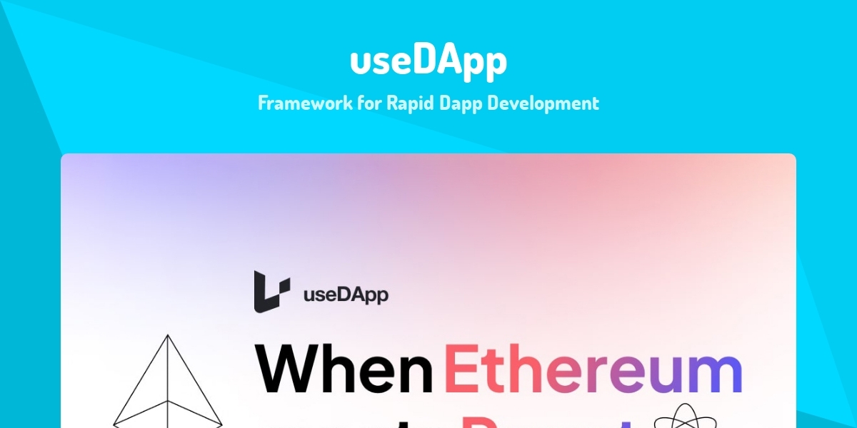 Usedapp Framework For Rapid Dapp Development Made With Reactjs